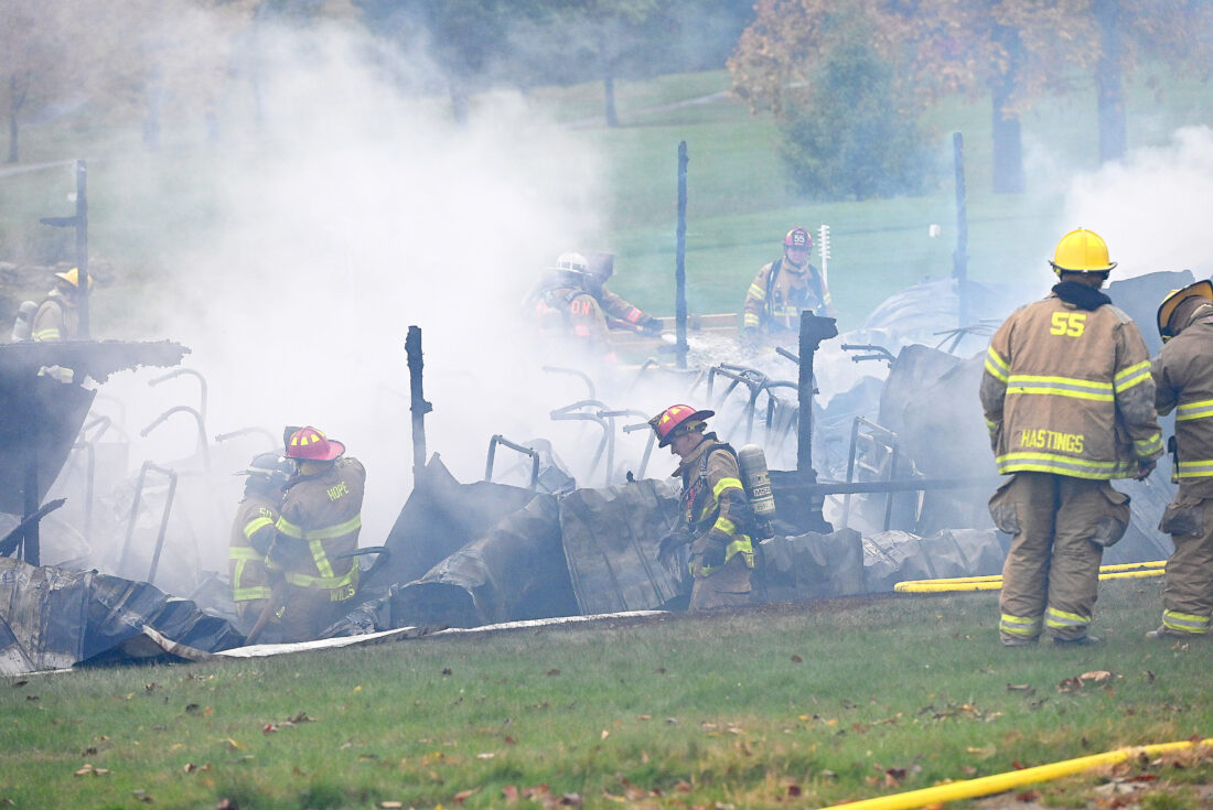 Cambrian Hills Golf Course golf cart shed destroyed in blaze | News ...